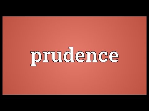 Prudence Meaning
