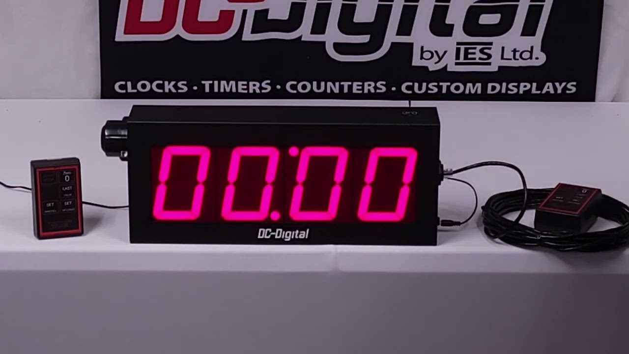 Large Wireless Process Countdown Timer w/Wired Redundant Remote Controls & Adjustable Audible EOP