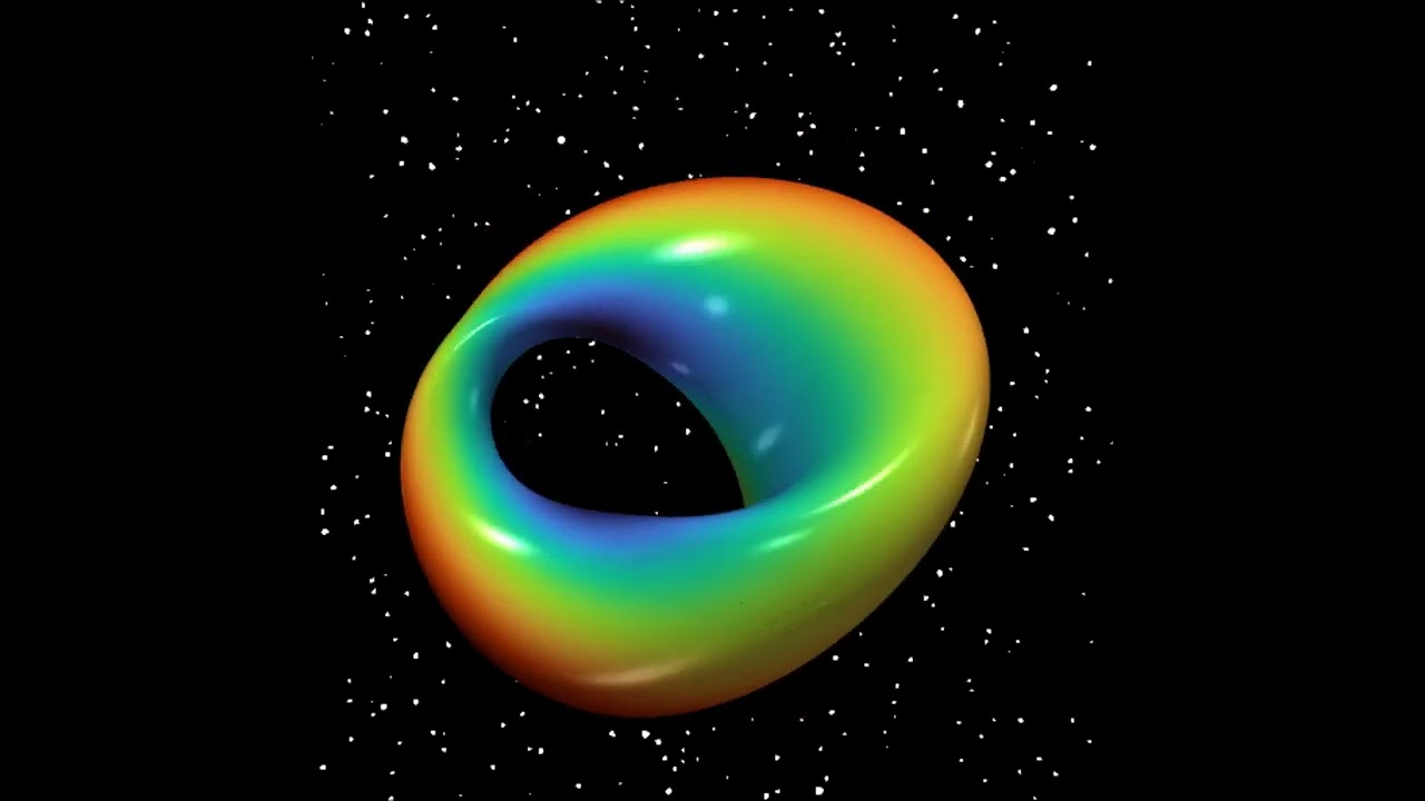 Inverted solid Möbius strip (Python)