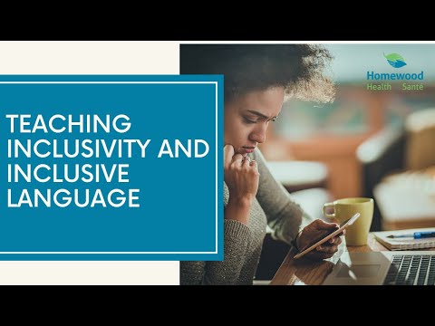 Teaching Inclusivity and Inclusive Language