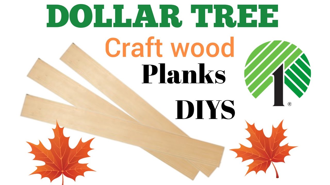 Grab these Dollar tree craft wood planks for some Fall diy decor 2022..