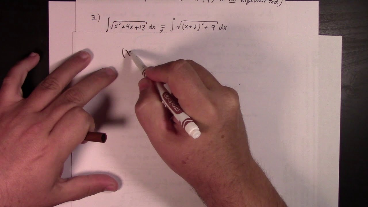 Math 132: Trigonometric Substitution