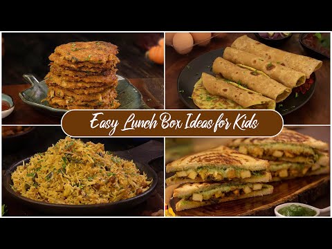 Easy Lunch Box Recipes for Kids | School Lunch Box Ideas | School Tiffin Recipes for kids