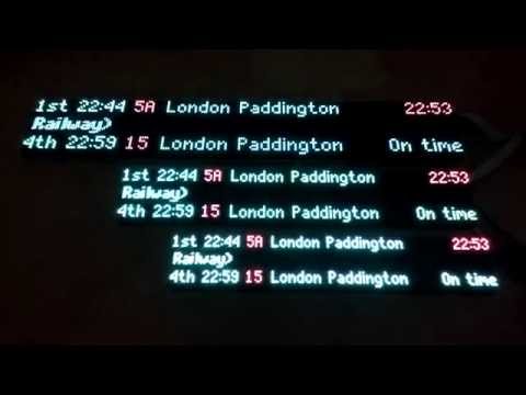 Departure Boards Demo