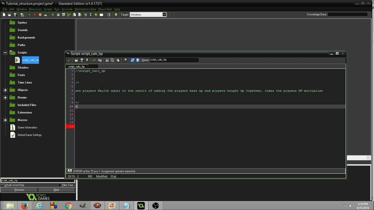 Gamemaker: Writing Code Tips - Basics but important!