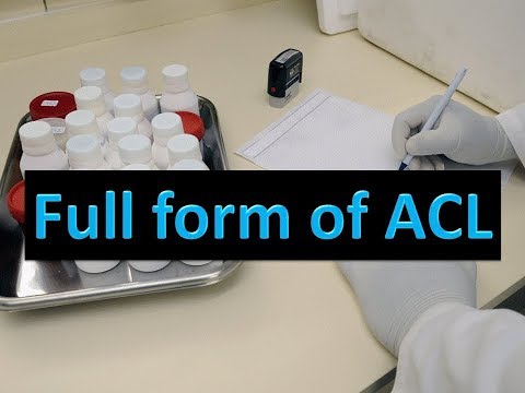 FUll form of ACL