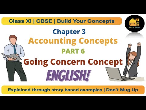 Class11 Chapter: 3 Going Concern Concept (English) | Accounting Concepts | Part 6 | CBSE