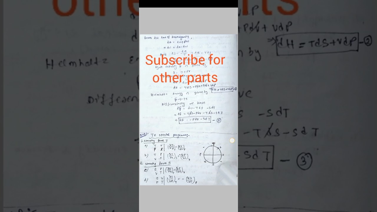 Bsc 3rd semester physics note pdf |Thermodynamics note pdf| part-2