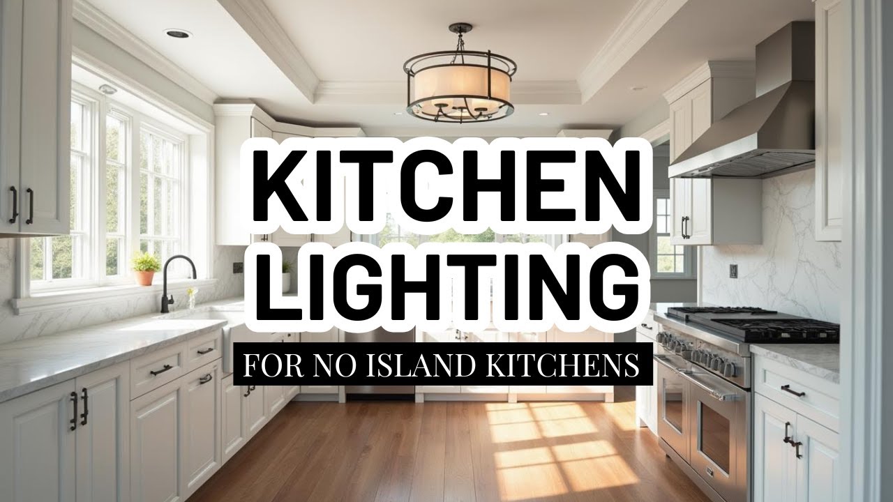 Kitchen Lighting Ideas for Kitchens Without Islands