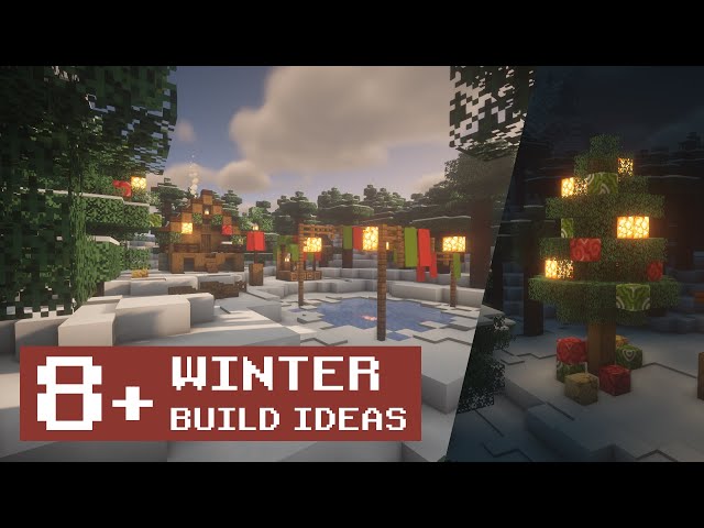 8+ Simple Winter/Christmas Decor Ideas Minecraft Map