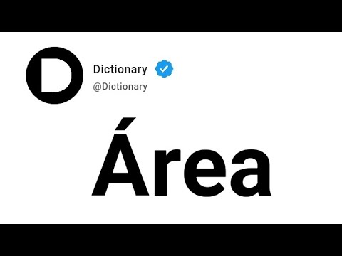 Área Meaning In English