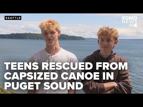 Ferry crew and passengers praised for swift rescue of 2 teens from capsized canoe