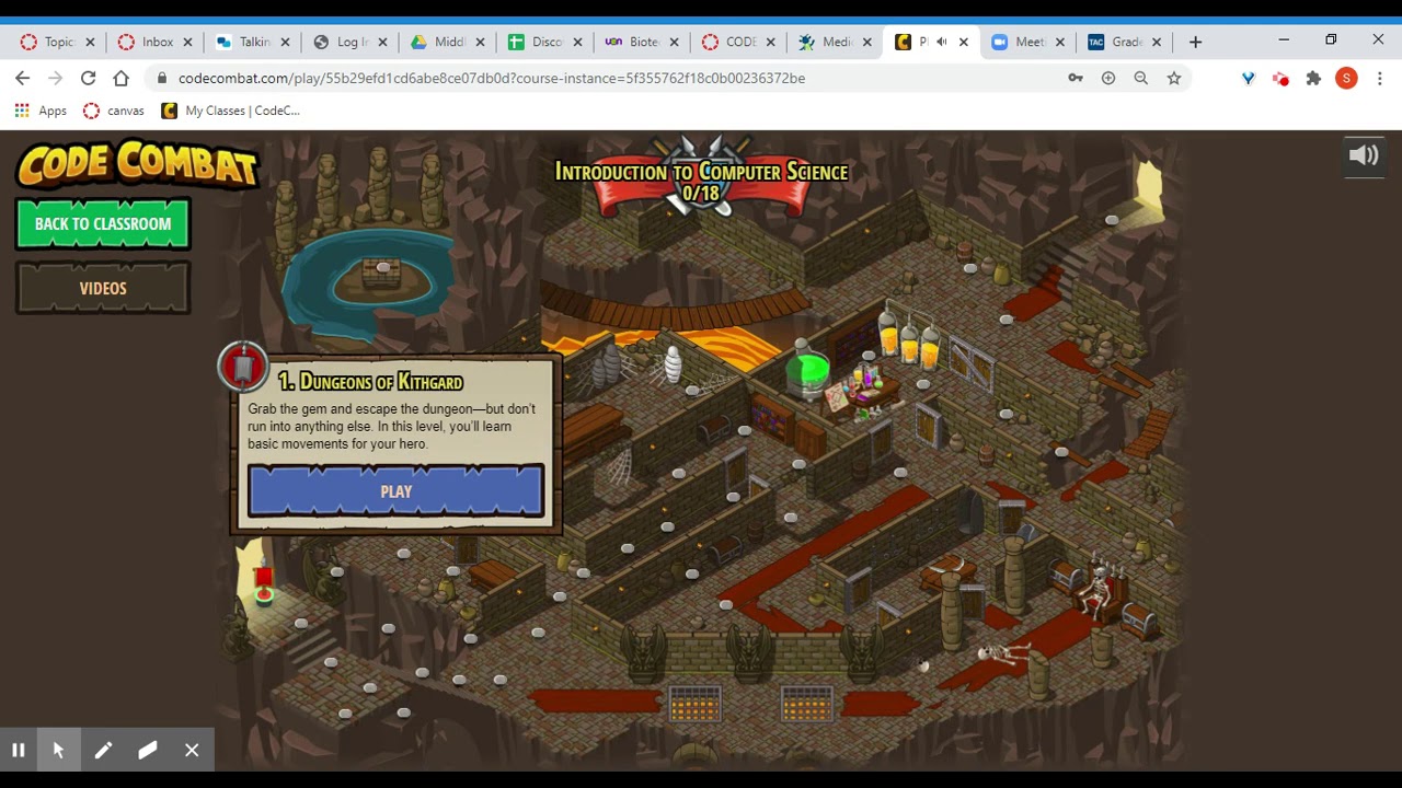 How to get started in Code Combat