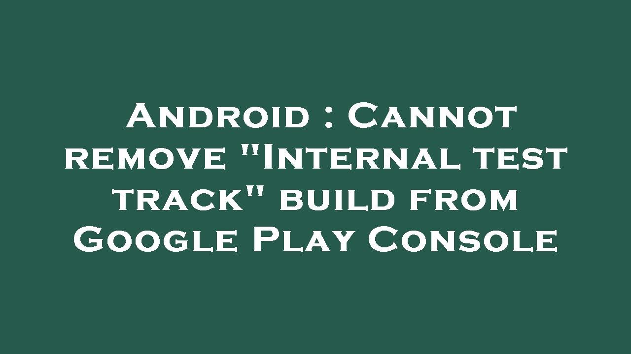 Android : Cannot remove 