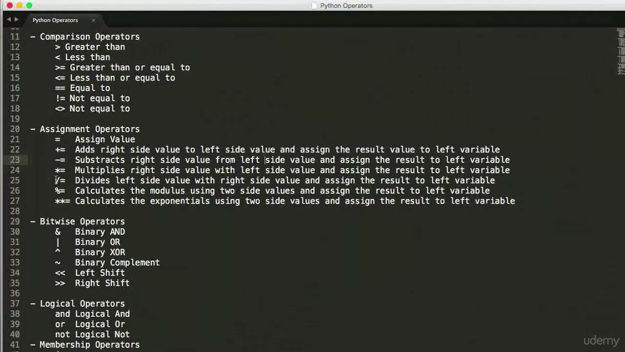 Learn Python Lesson 9 : Assignment Operators