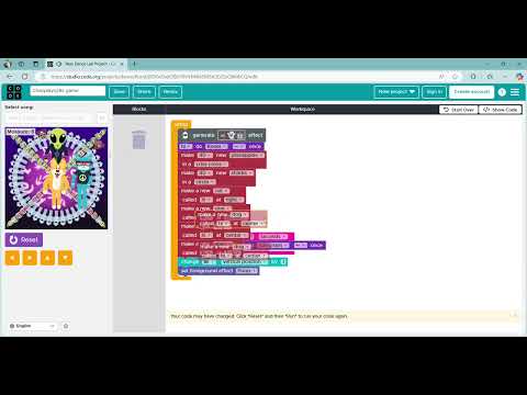 Trying CODE.ORG DANCE PARTY