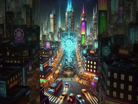 Cyberpunk City, Viral shorts #aiart #ai #aimbotfreefire