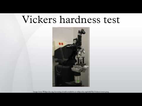 Vickers hardness test