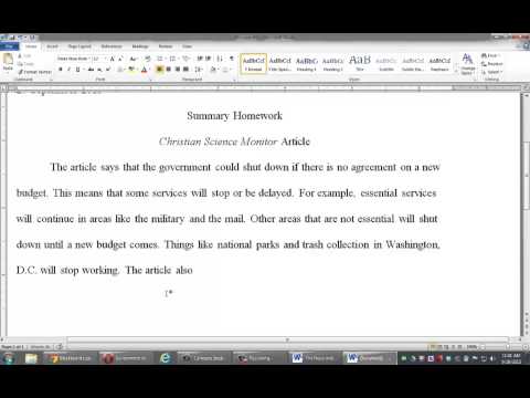 EXAMPLE SUMMARY IN APA FORMAT – Goldwisnigs65