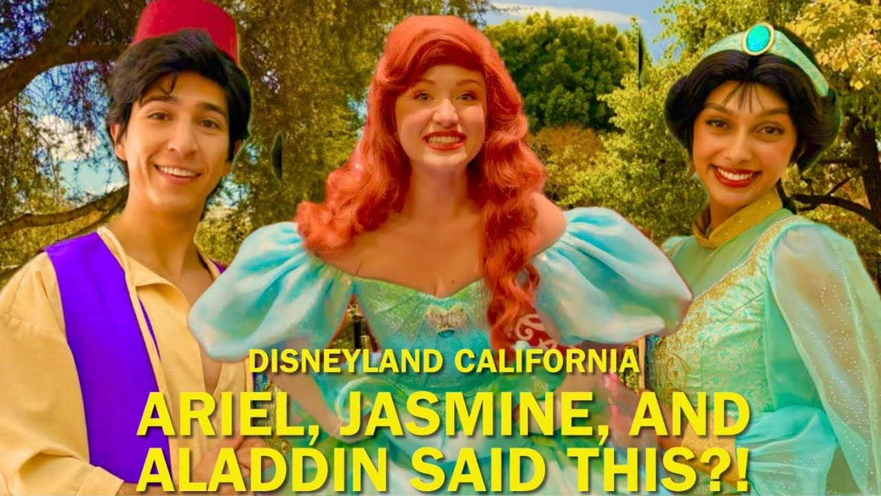 Ariel, Jasmine & Aladdin Said THIS?! MAGICAL, INSPIRATIONAL Meet and Greets at Disneyland! #disney