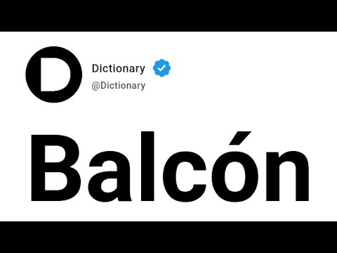 Balcón Meaning In English
