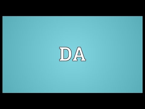 DA Meaning