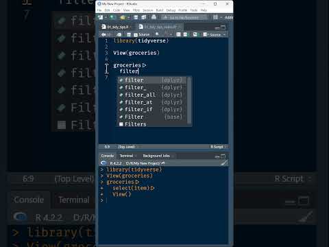 R Studio: Tidy Tip filter() rows