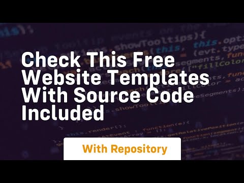 check this free website templates with source code included