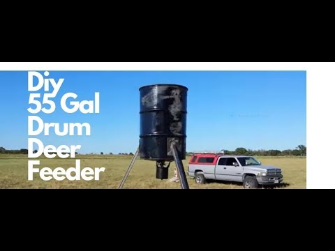 55 gallon drum deer feeder