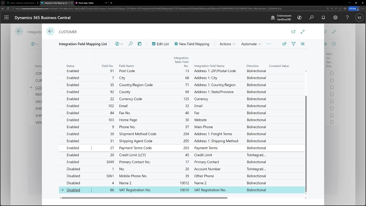 Business Central short video: Map newly added Dataverse fields without table extensions or code