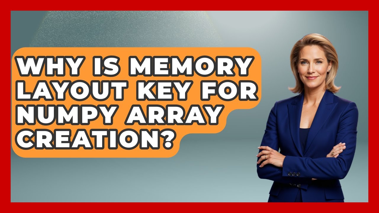 Why Is Memory Layout Key For NumPy Array Creation? - Python Code School