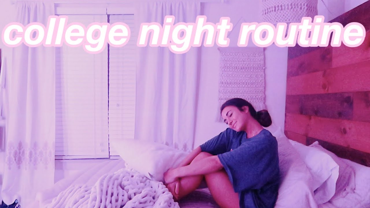 My College Night Routine | practice, homework, self care