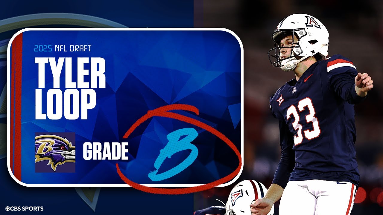 2025 NFL Draft Grades: Ravens receive 'B' for selecting K Tyler Loop at No. 186 overall