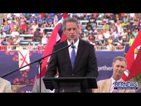 Chairman Jon Beard At NatWest Island Games, July 13 2013