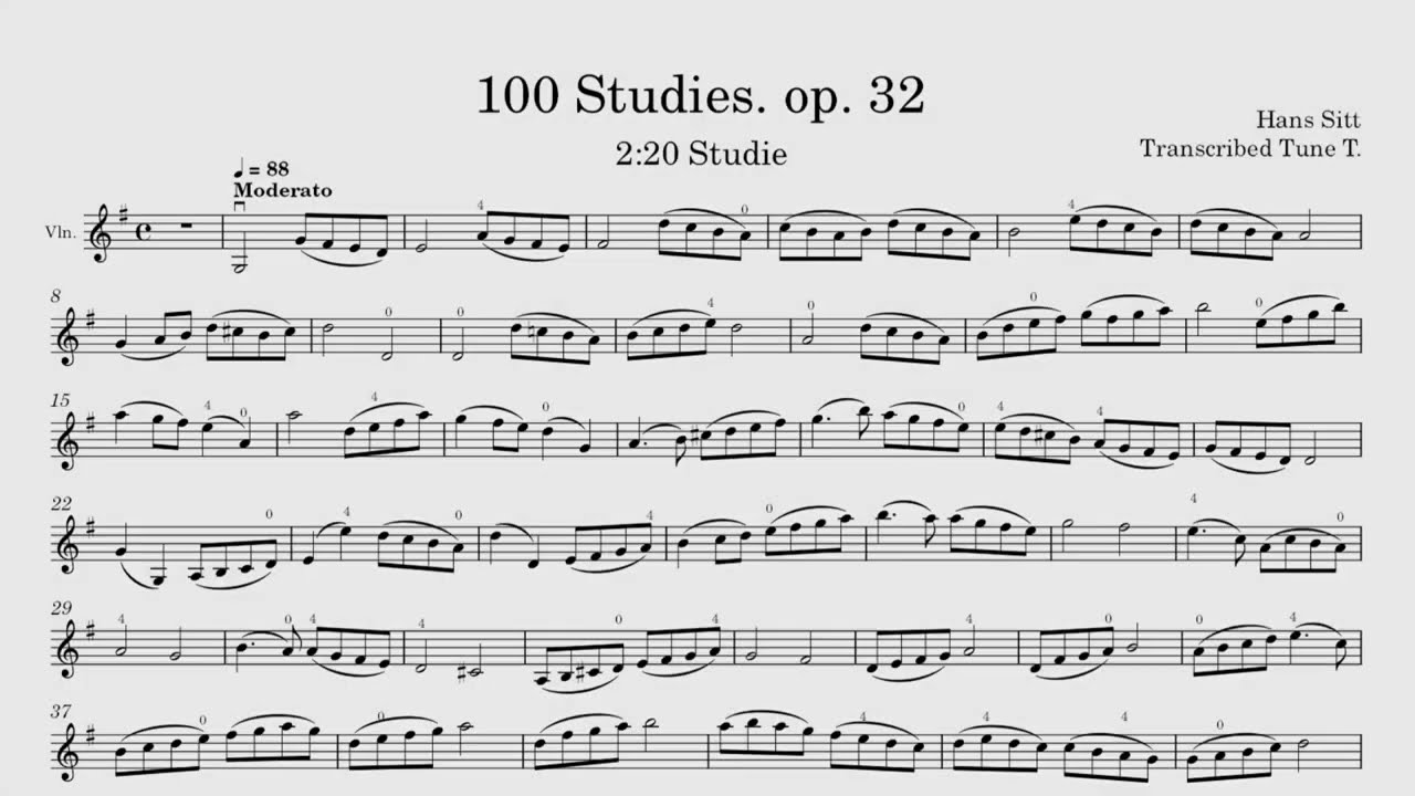 Etude 2 Hans Sitt Op. 32  | Develop Your Violin Skills  | Building Technique Beyond Beginner