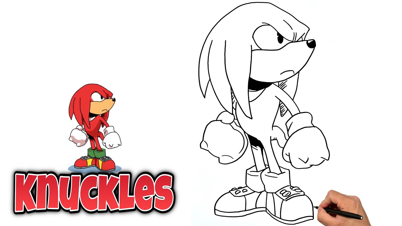 How To Draw KNUCKLES | Sonic The Hedgehog #knuckles #knucklestheechidna #drawing