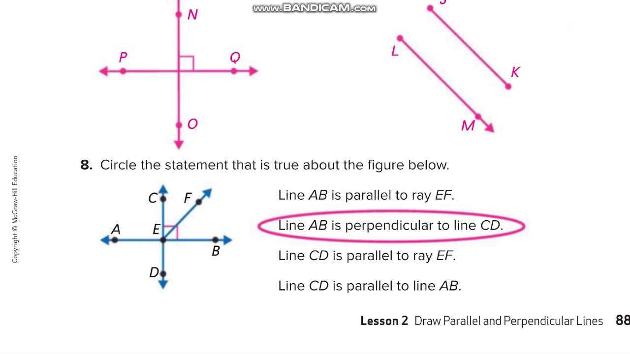 Grade 4 Chapter 14 Lesson 2 Draw Parallel and Perpendicular Lines