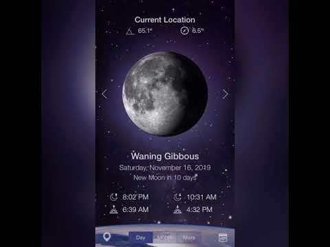 The Waning Gibbous moon