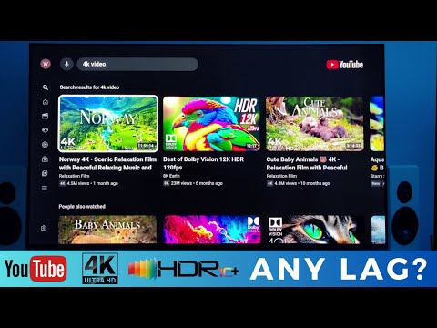 TCL C645 TV Video Test YouTube 4K HDR - Laggy? Slow? Clear?