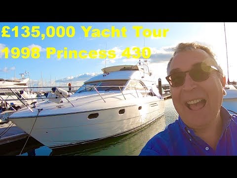 £135,000 Yacht Tour : 1998 Princess 430