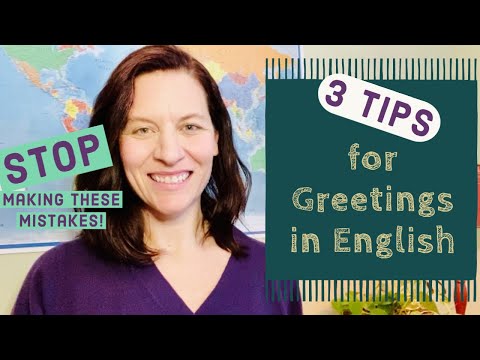 How to say HELLO and RESPOND to greetings in American English
