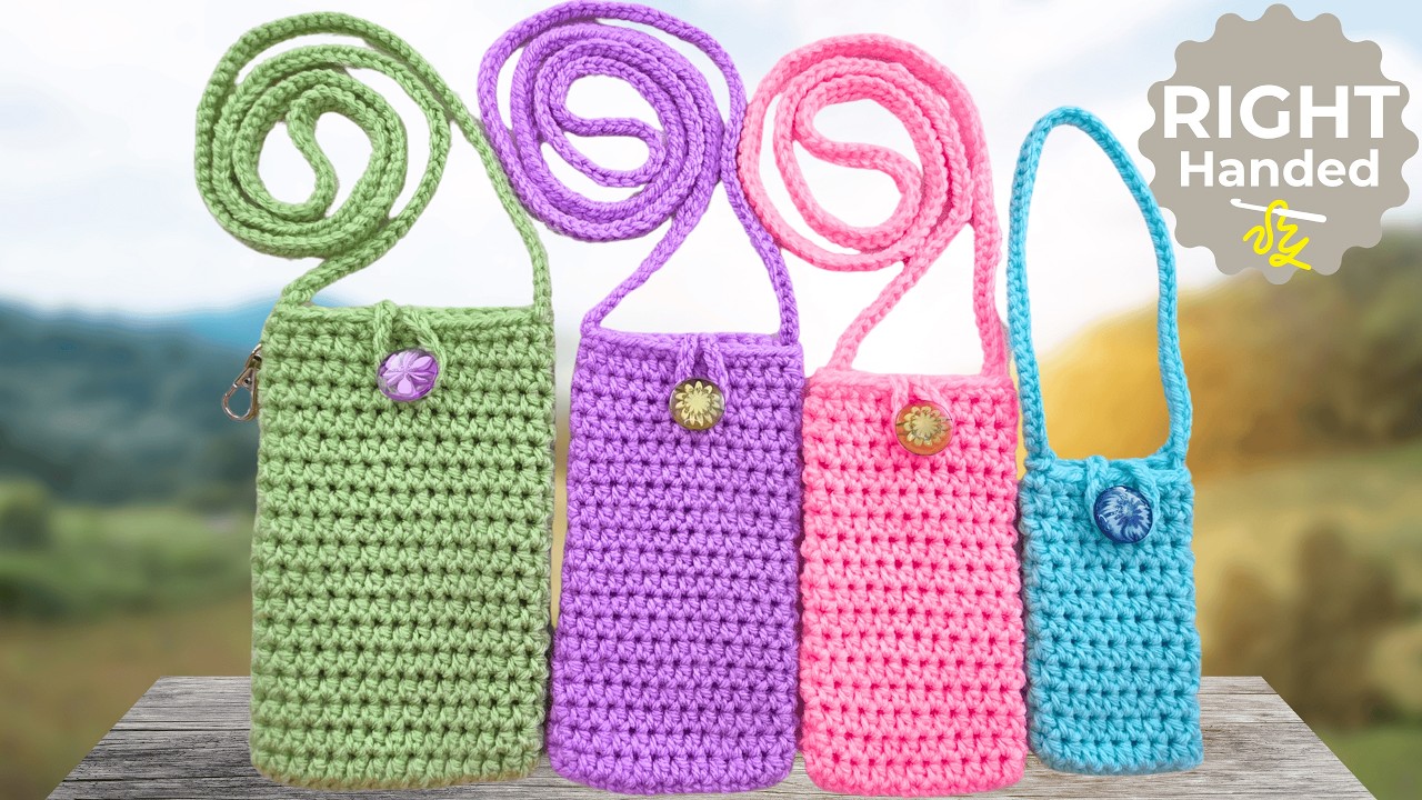 Quick Crochet Phone Bag Pattern  You Can Make This!