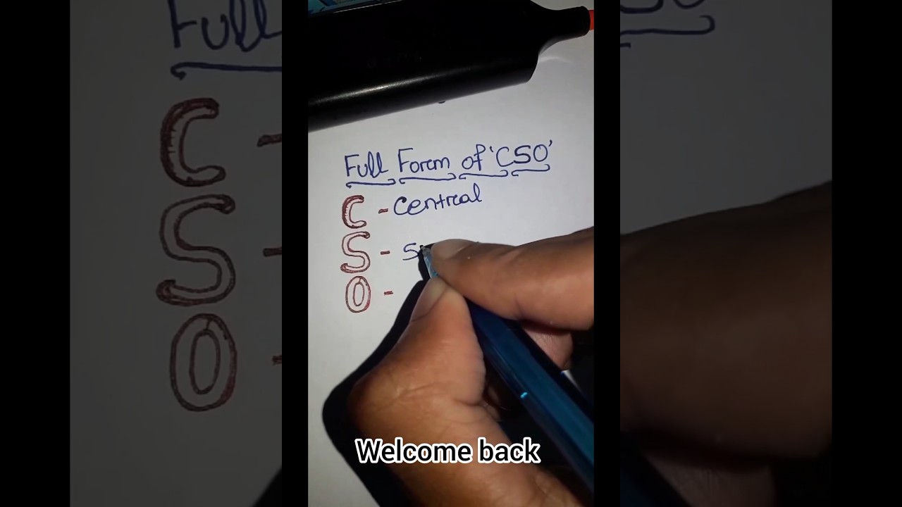 full form of CSO#shorts #fullform