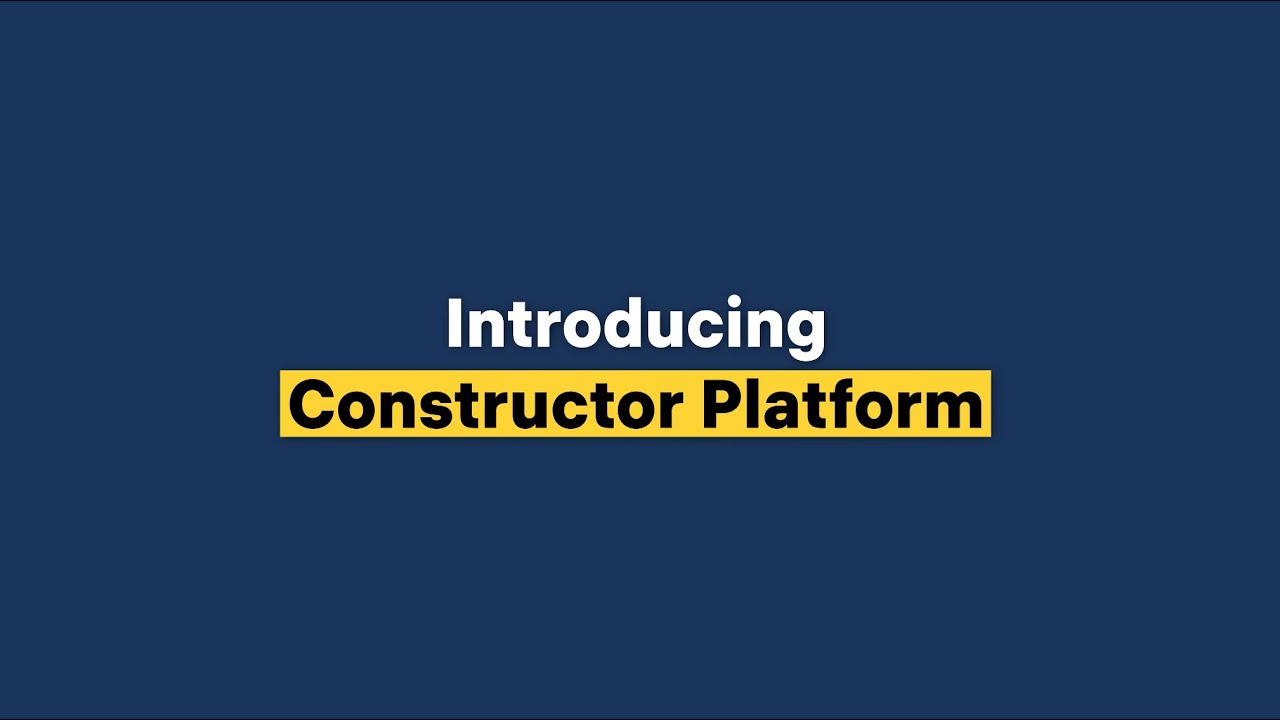 Introducing Constructor PLATFORM and Knowledge Models