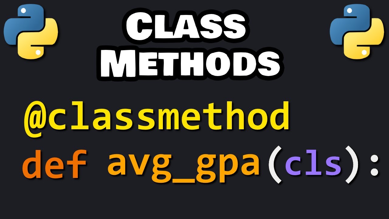 Learn Python CLASS METHODS in 6 minutes! 🏫
