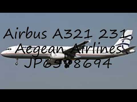 How to pronounce Airbus A321 231, Aegean Airlines JP6598694 in English?