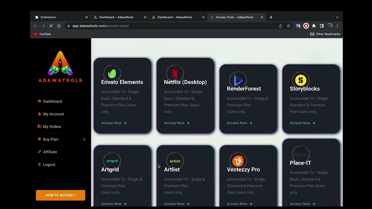 adawatools :how to download the extensions