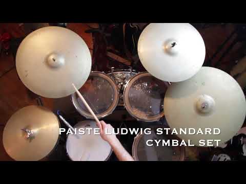 full set of Ludwig Standard by Paiste vintage cymbals, | Reverb