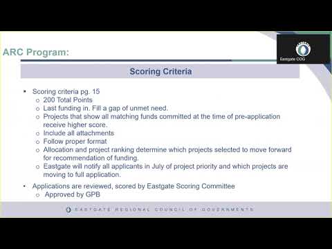 ARC FY 2024 Pre-application Workshop