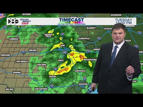DFW Weather | Hail, heavy rain possible Tuesday morning in 14 day forecast